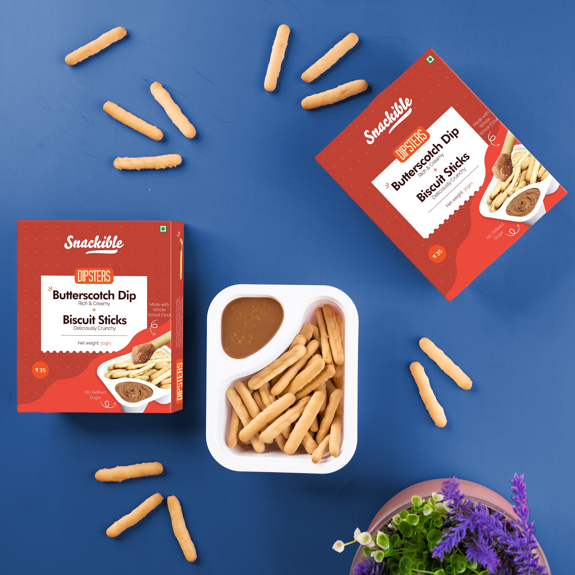 Dipsters - Butterscotch Dip with Sticks