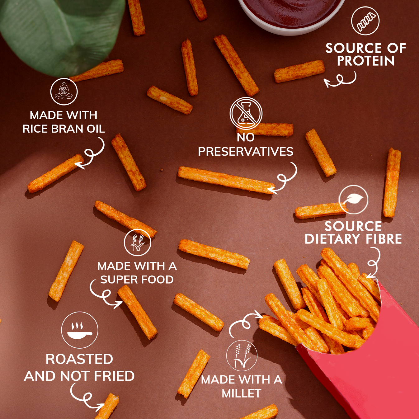 Chatpata Masala Millet Fingers | Source of Protein